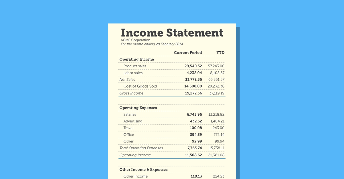 How to Read and Understand an Income Statement