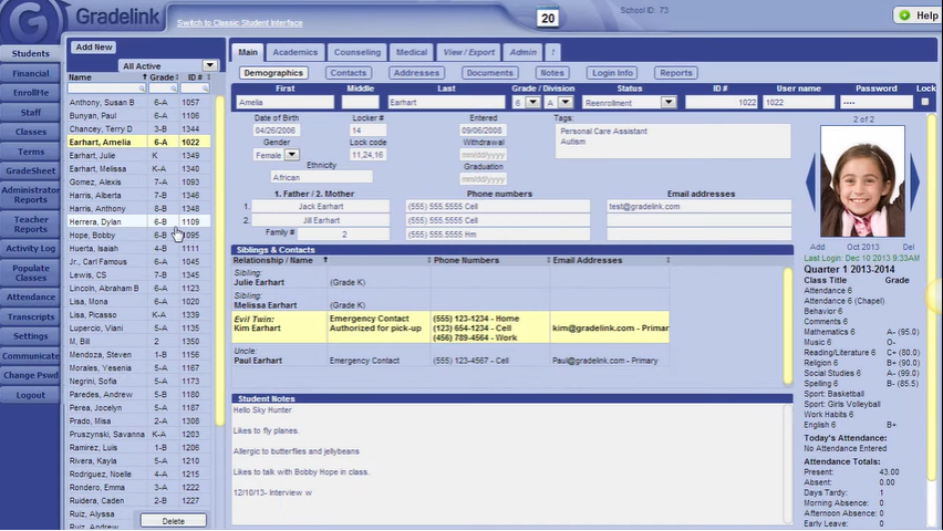 School Database System
